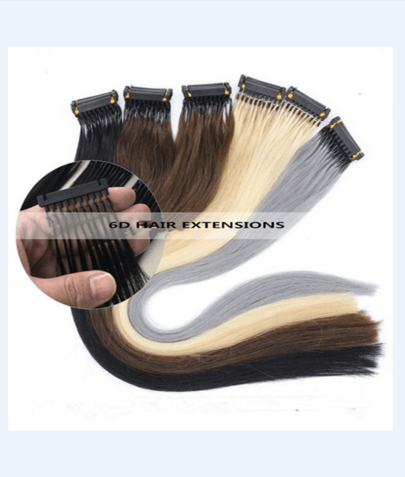 6D hair extensions 2018 new products high quality double drawn light ...