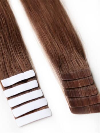 Mini Tape Hair Extensions Best Quality Cuticle Hair Double Drawn Dark ...