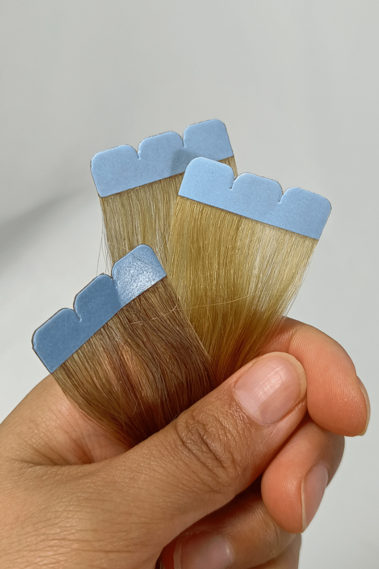 Mini Tape Hair Extensions Best Quality Cuticle Hair Double Drawn Dark ...