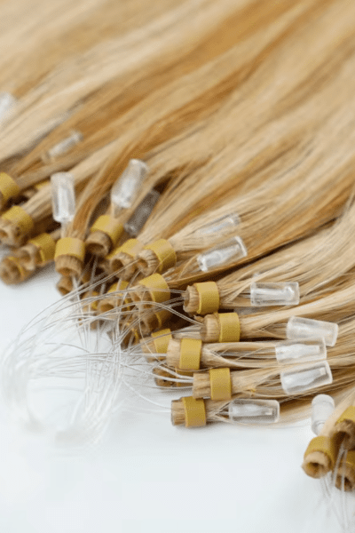 Micro Loop Hair Extensions Best Quality Cuticle Hair Double Drawn Light ...