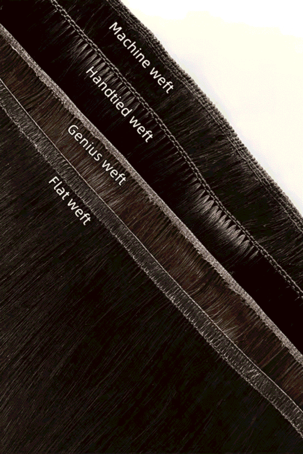Machine Weft Hair Extensions Best Quality Cuticle Hair Double Drawn ...